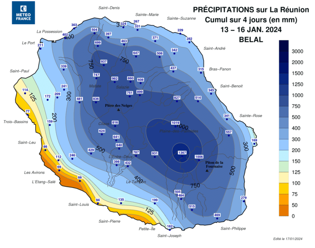LE CYCLONE TROPICAL BELAL par Météo-France