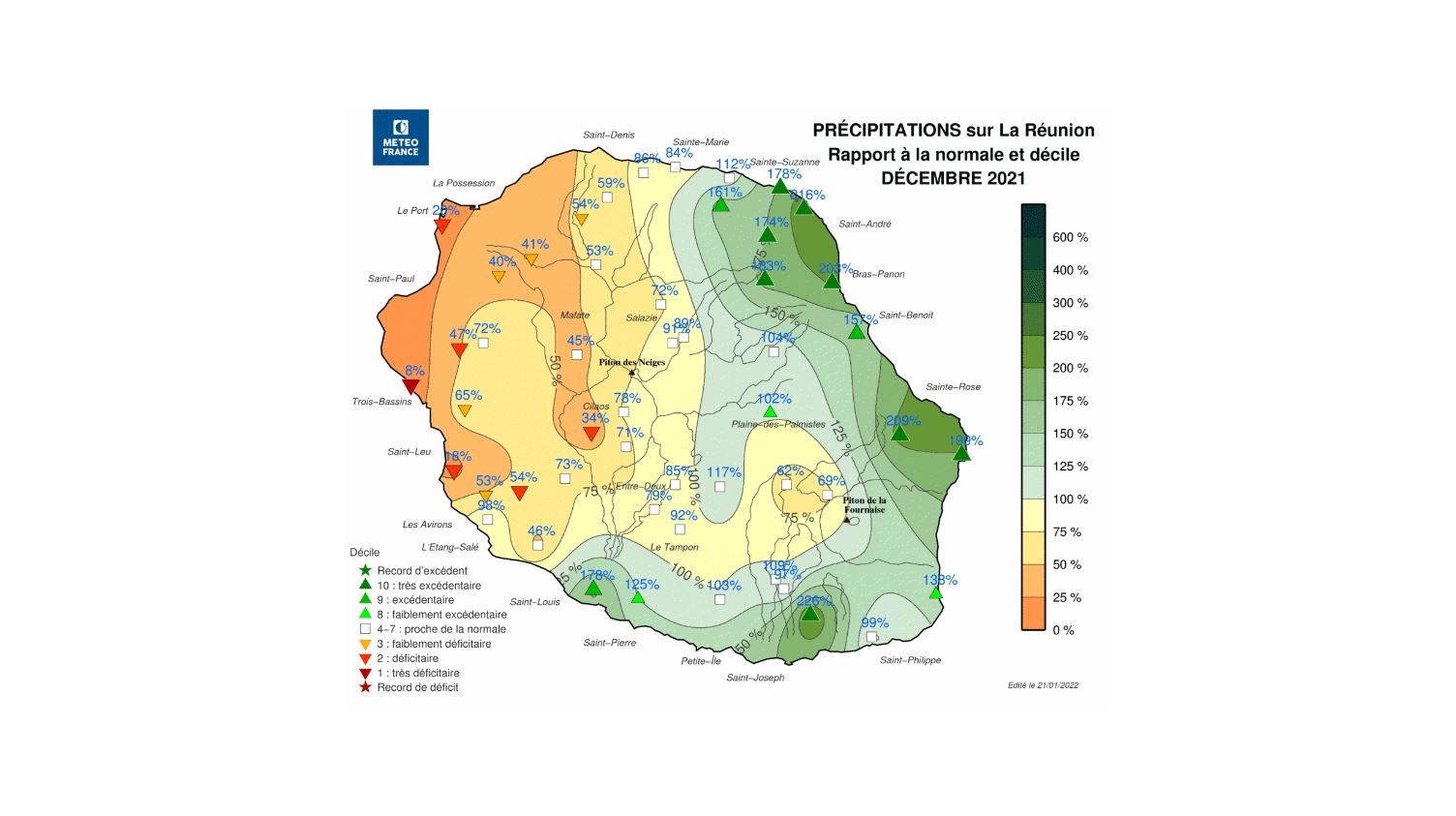 BULLETIN CLIMATIQUE MENSUEL DE LA RÉUNION - DÉCEMBRE 2021 par Météo ...