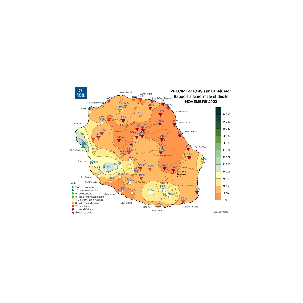 BULLETIN CLIMATIQUE MENSUEL DE LA RÉUNION - NOVEMBRE 2022 par Météo ...